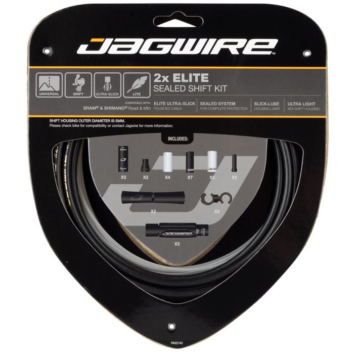 JAGWIRE 2x ELITE SEALED Musta vaijeri- ja letkusarja JAGWIRE 2x ELITE ...